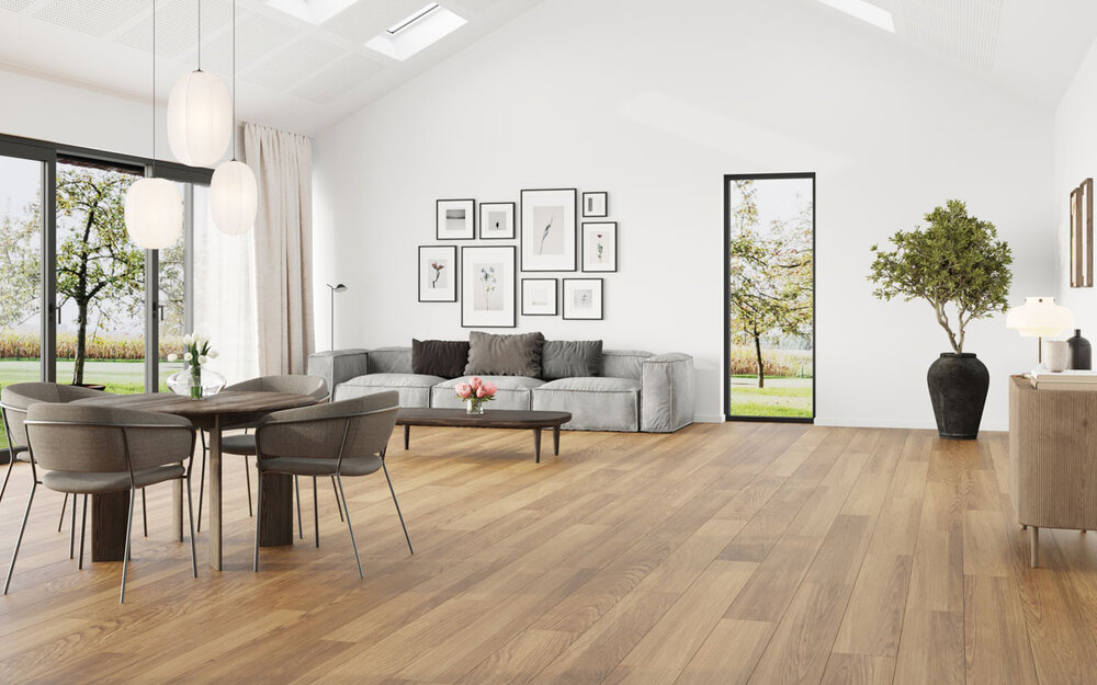 Moland Bastion Vinyl Wideplank, Mørk natur eg, 220x1828 mm. - LAVE PRISER