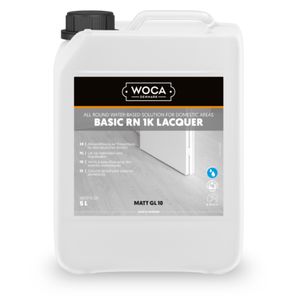WOCA, Basic RN 1K lak - 5 liter Mat - LAVE PRISER