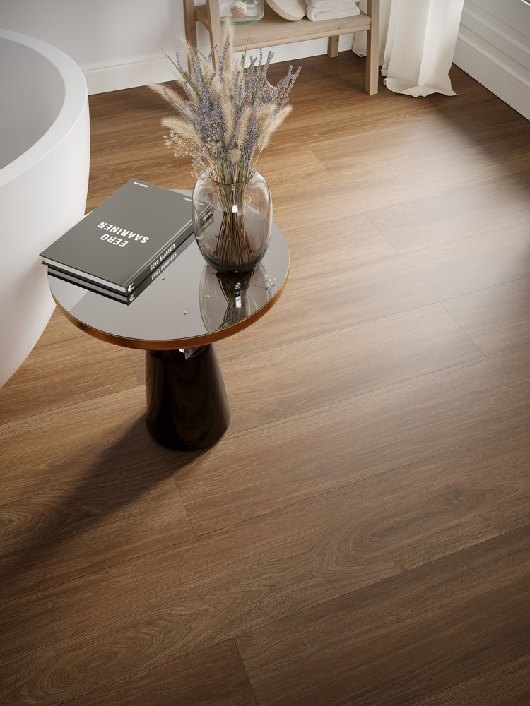 Buy SPC vinyl klikgulv - P6005 Marrone Oak - Offer: 448,20 DKK,-