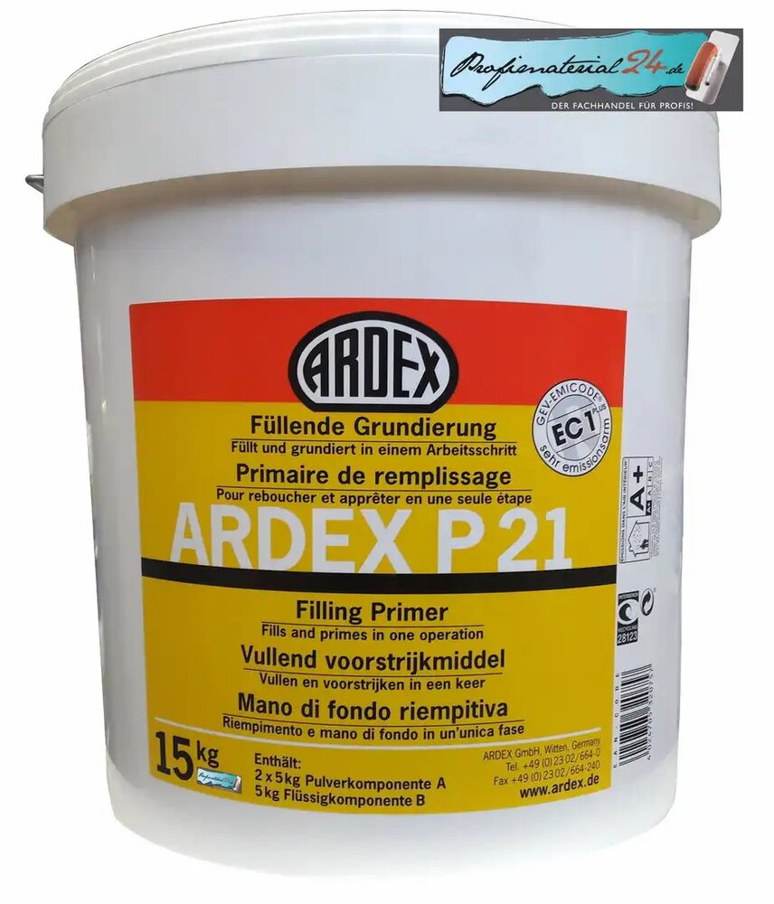 Ardex P21, Spartelprimer 12,5 kg. - LAVE PRISER